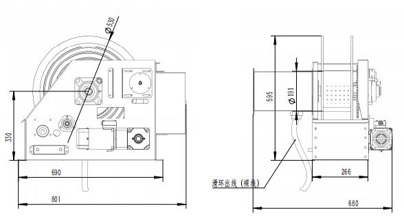 Stage cable reel | Studio cable reel | Concert light reel EESC530D ...