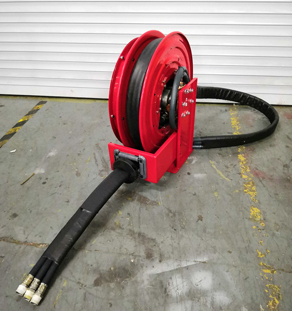 Steel triple port hose reel | Service truck 3 hose reel ESMH500S ...